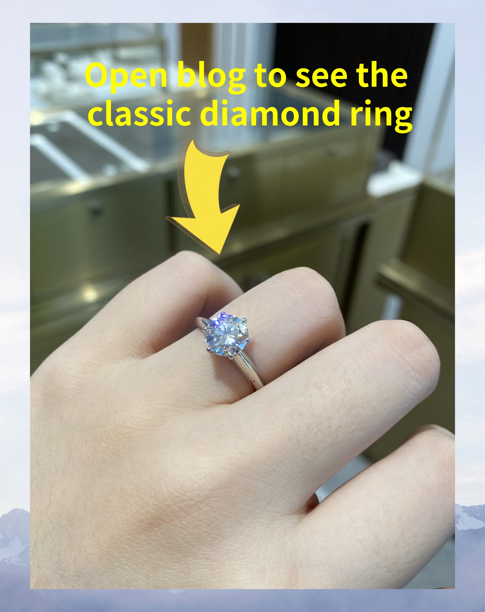 Classic Diamond Shiny Ring - jinyi